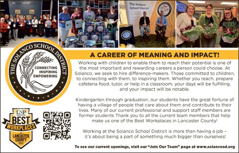 Solanco School District Named One of Lancaster County's Best Workplaces ...